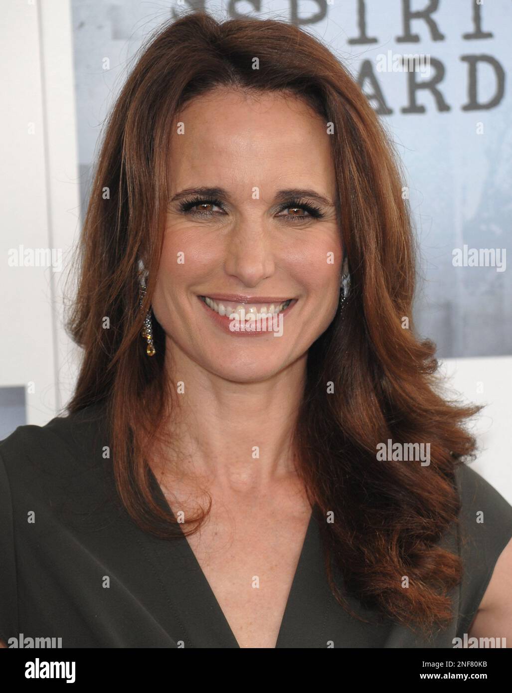 Actress Andie MacDowell arrives at the Independent Spirit Awards in ...