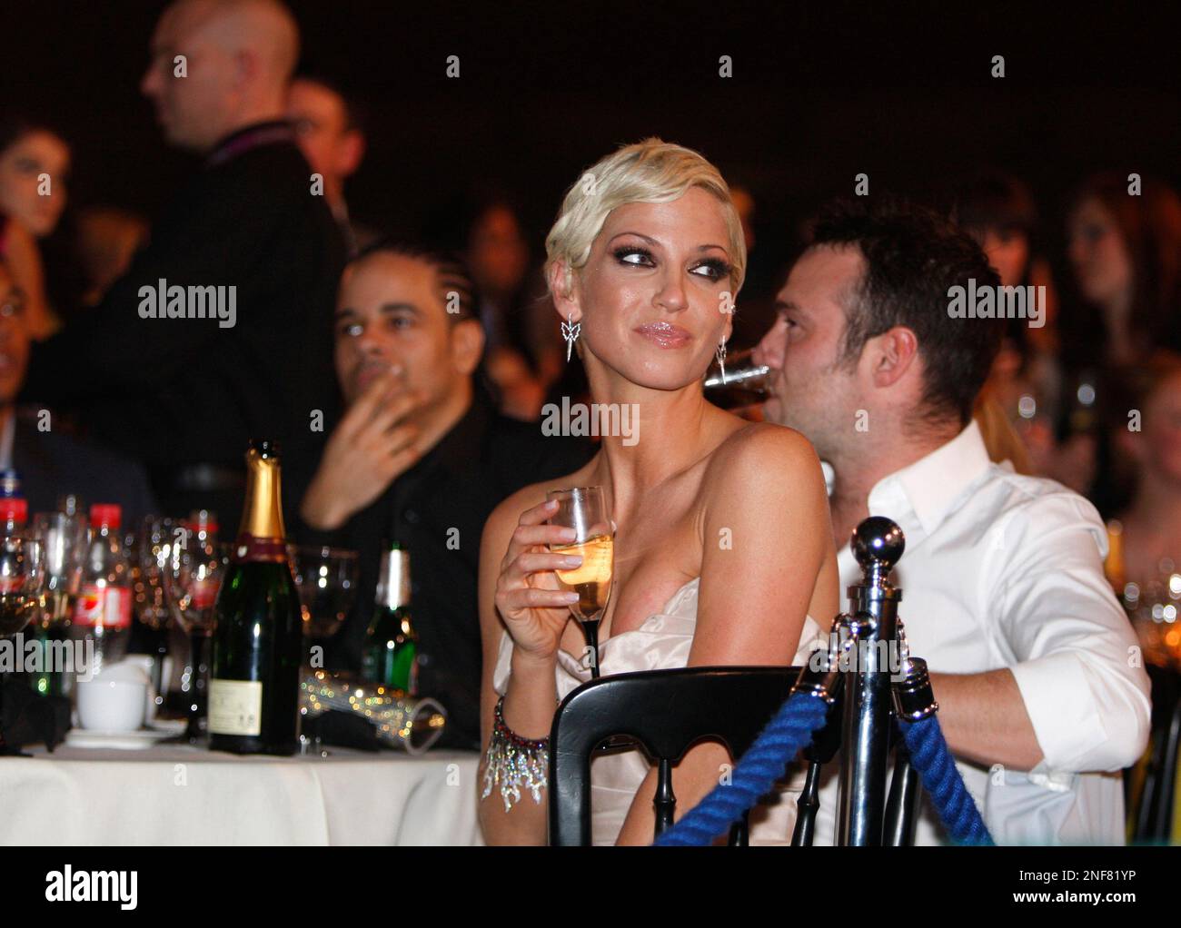 Singer Sarah Harding from British band Girls Aloud the Brit Awards 2009 ...