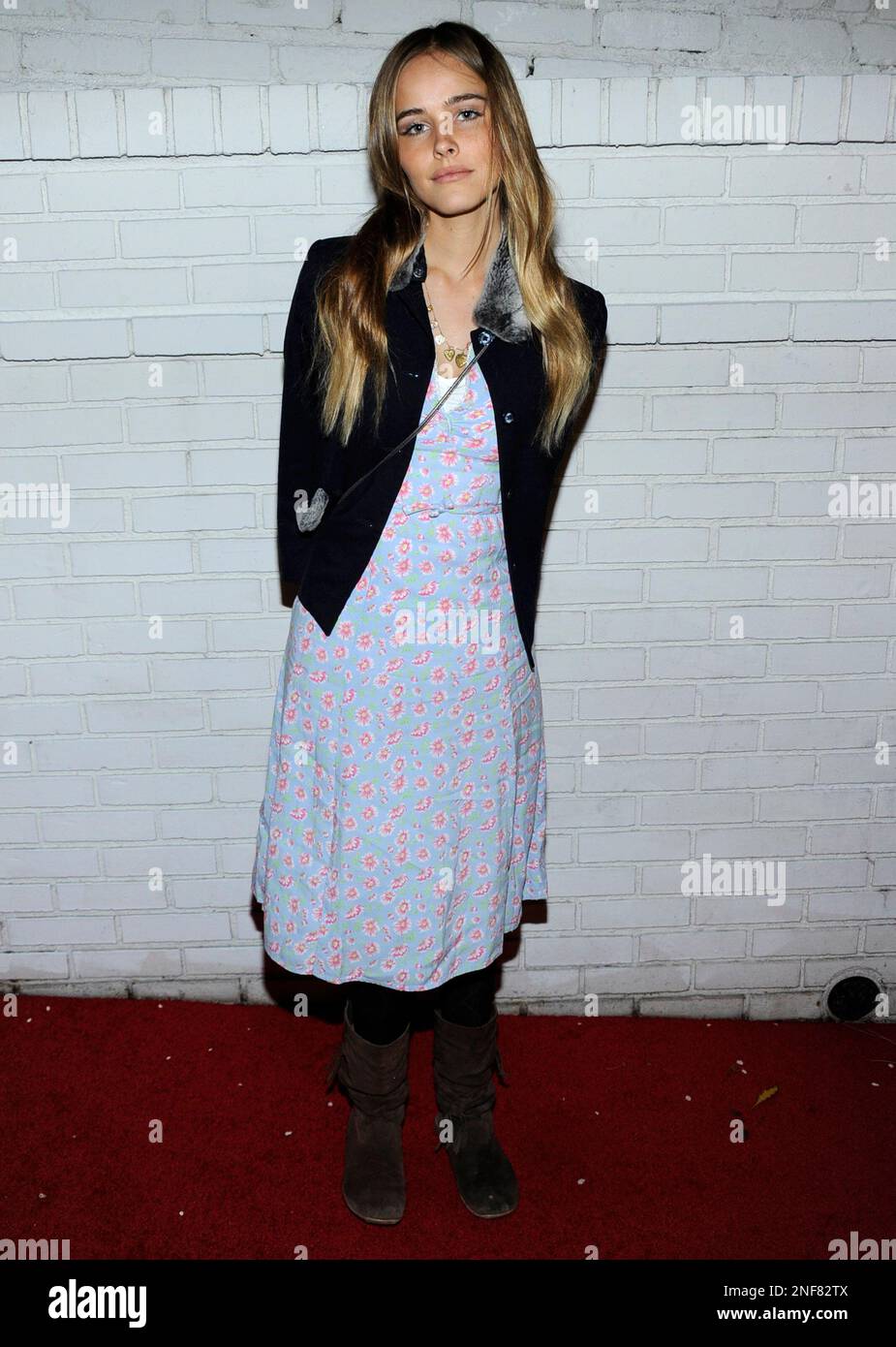 Actress Isabel Lucas poses on the press line at the Australian Academy ...