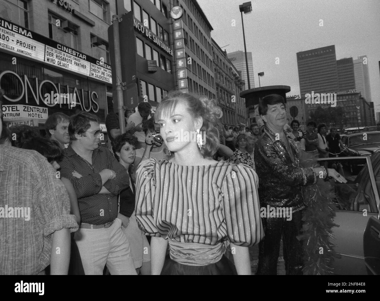West German actress Sabine Stoffel, starring in Eddie Constantine's ...