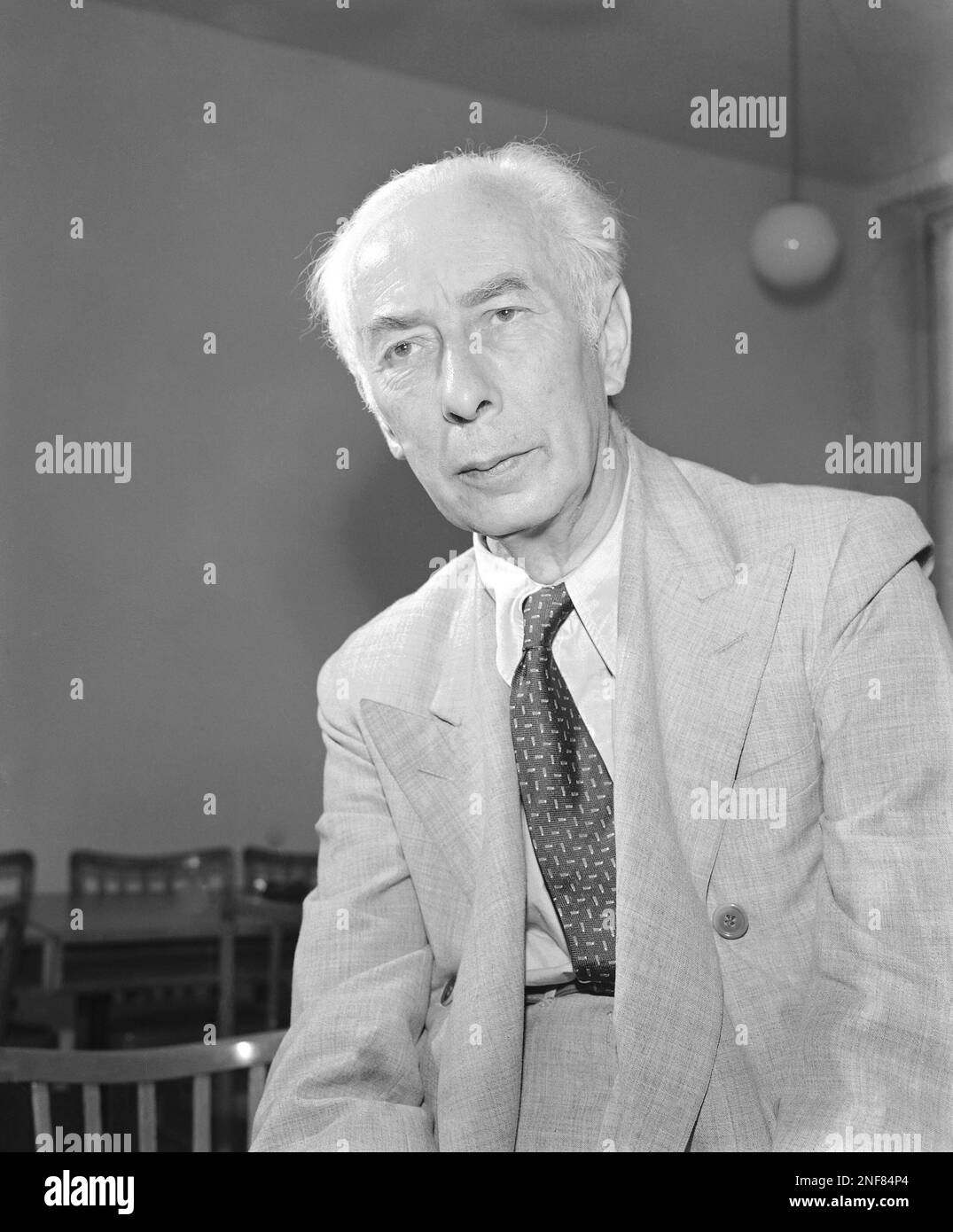 Dr. Theodor Heuss, first President of West Germany, shown Oct. 1, 1949 ...