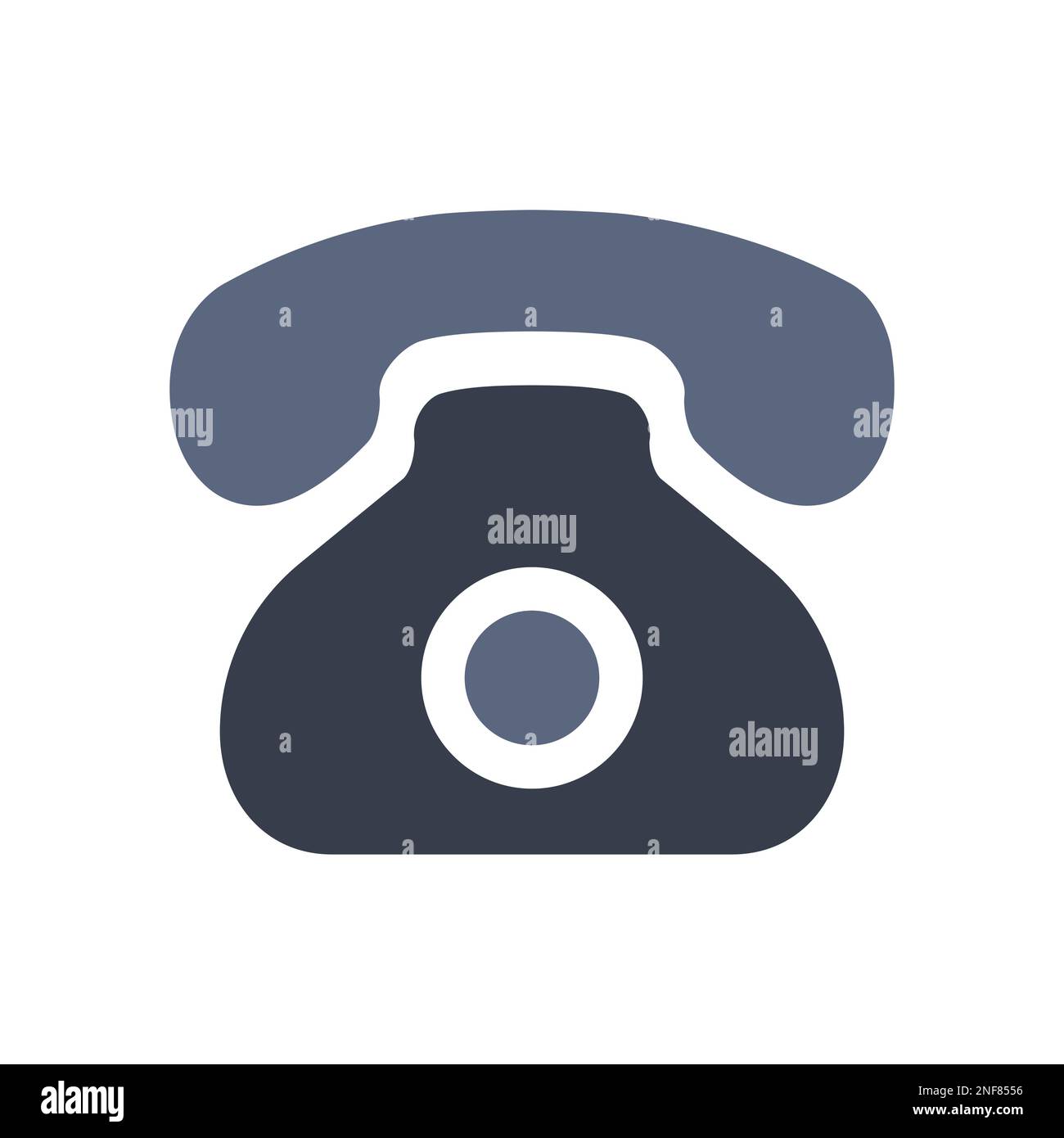 Black vector landline phone icon hi-res stock photography and images ...