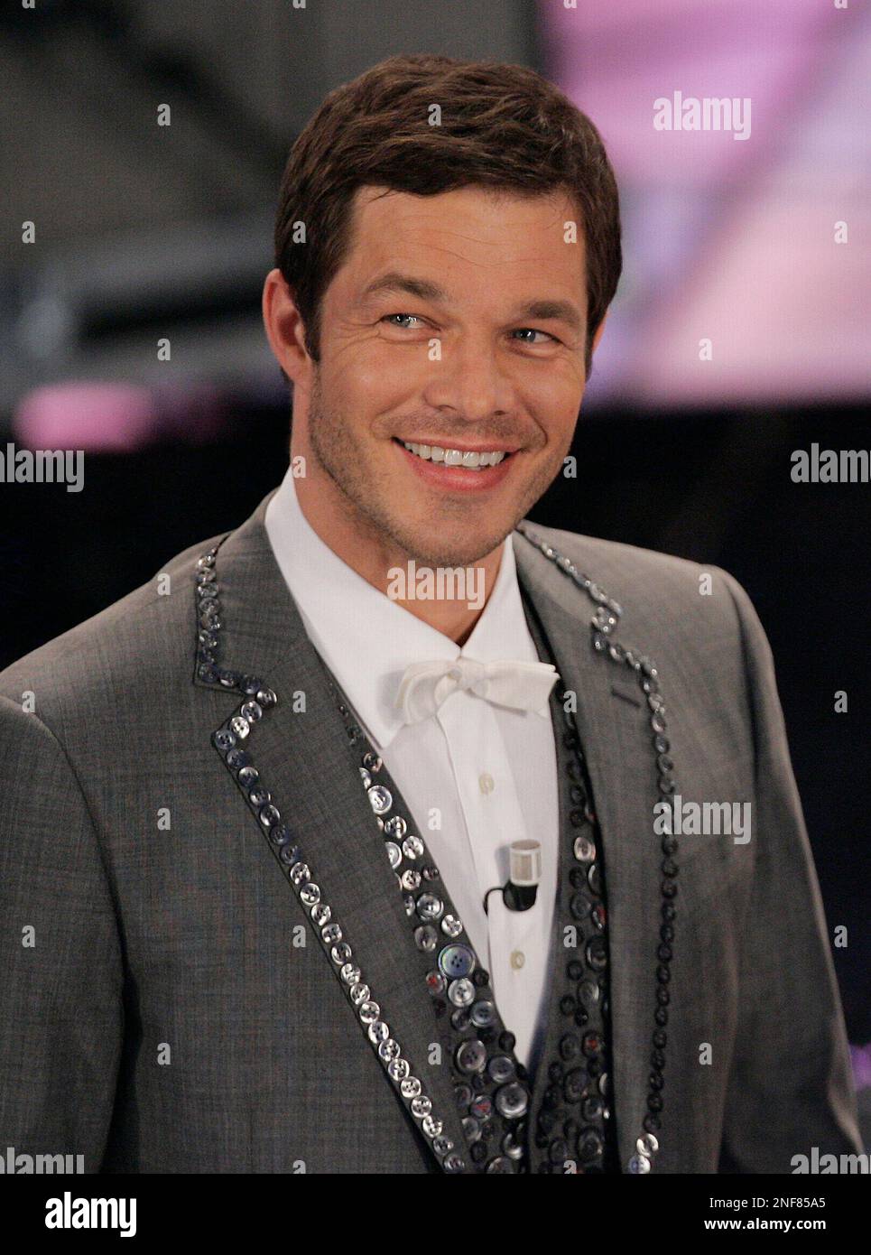 British model Paul Sculfor during the "Festival di Sanremo" Italian ...