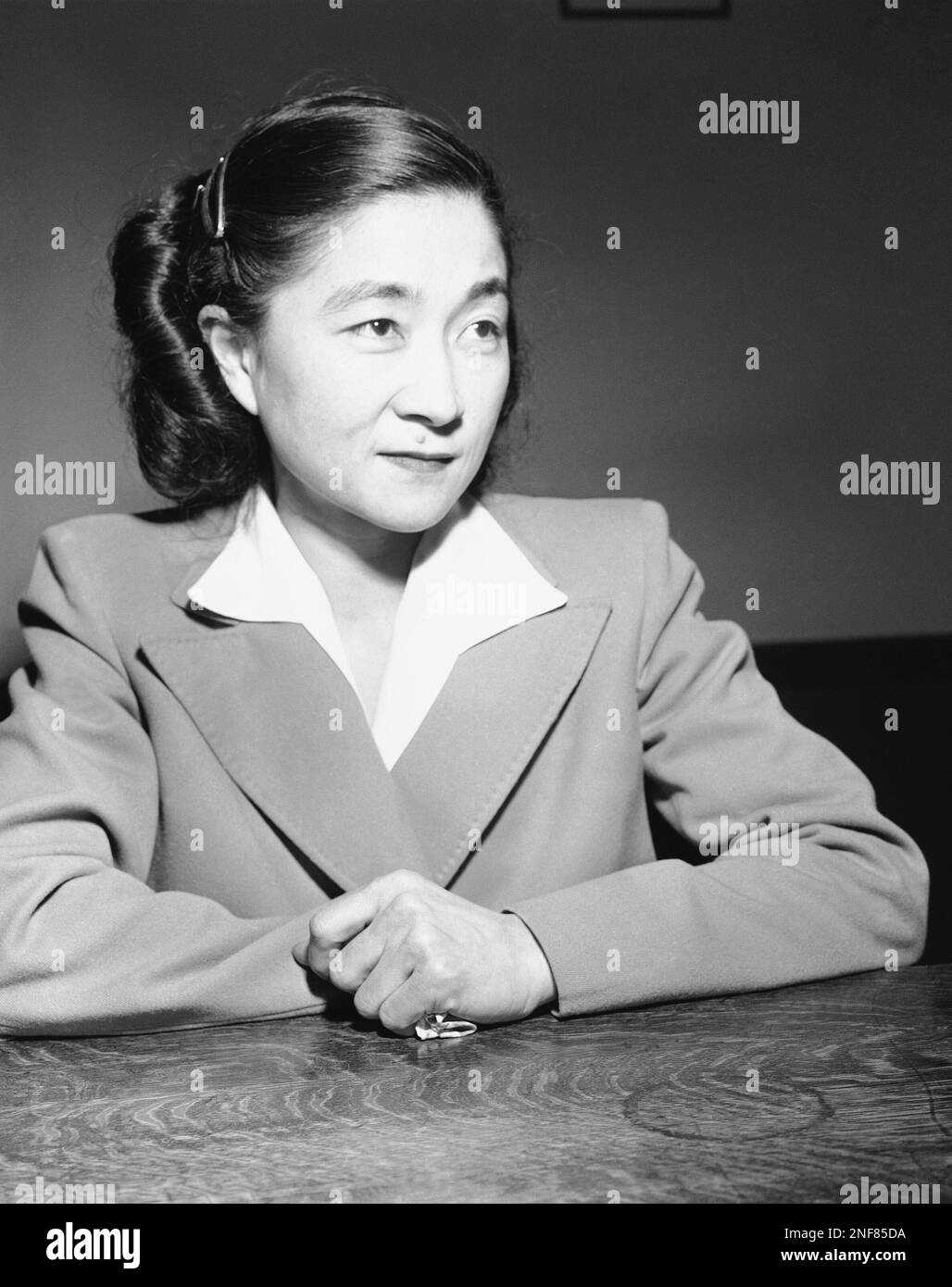 Iva Toguri D'Aquino, also known as "Tokyo Rose," is shown as she made ...