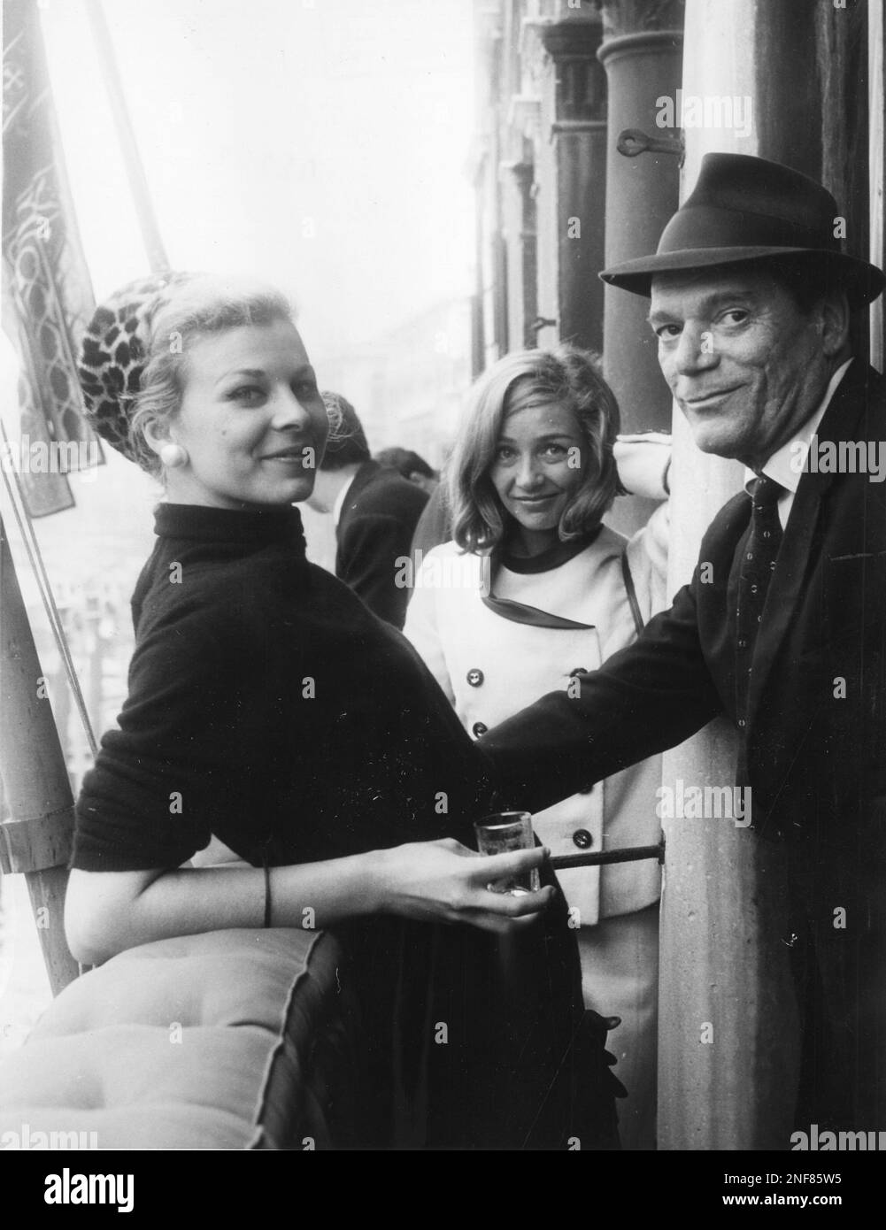 French actresses Daphne Dayle, left, Emanuele Riva and U.S. American ...
