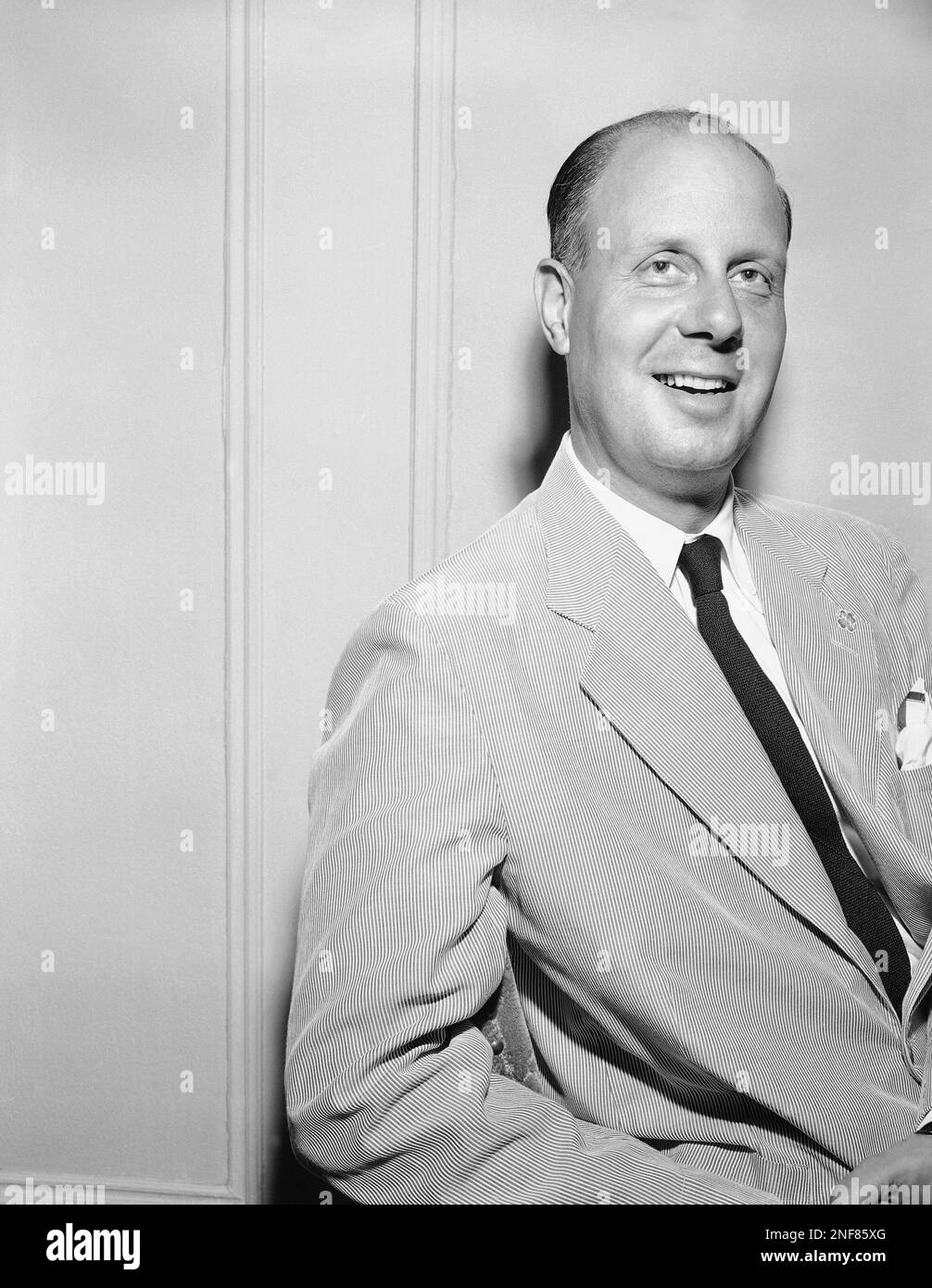 Newbold Morris, Fusion Party candidate for mayor of New York, is shown ...