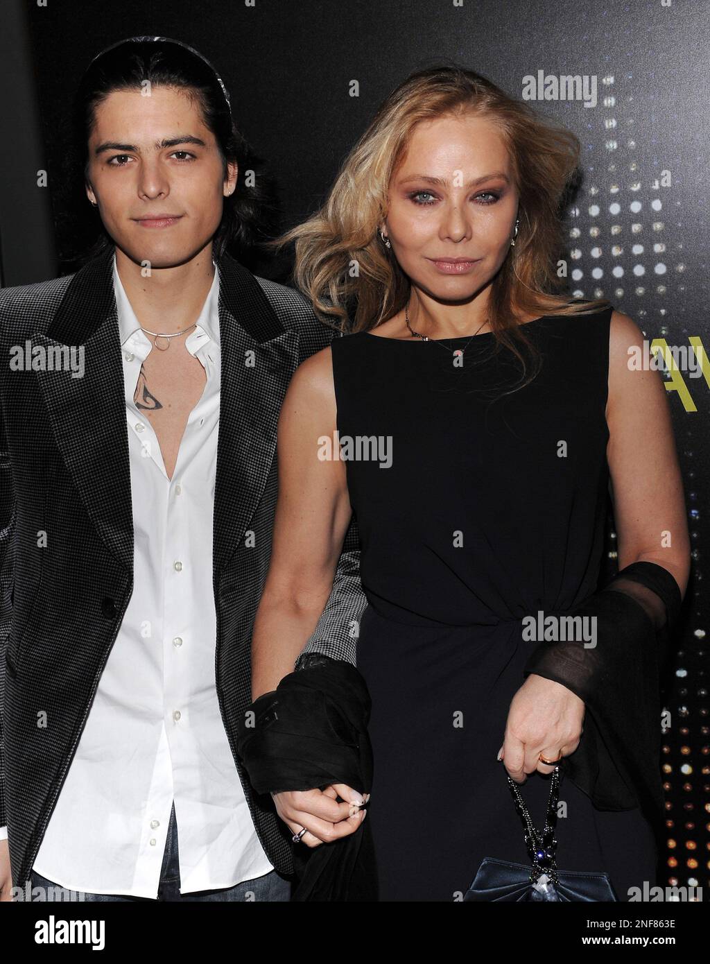 Italian actress Ornella Muti and her son Andrea Fachinetti attends the ...