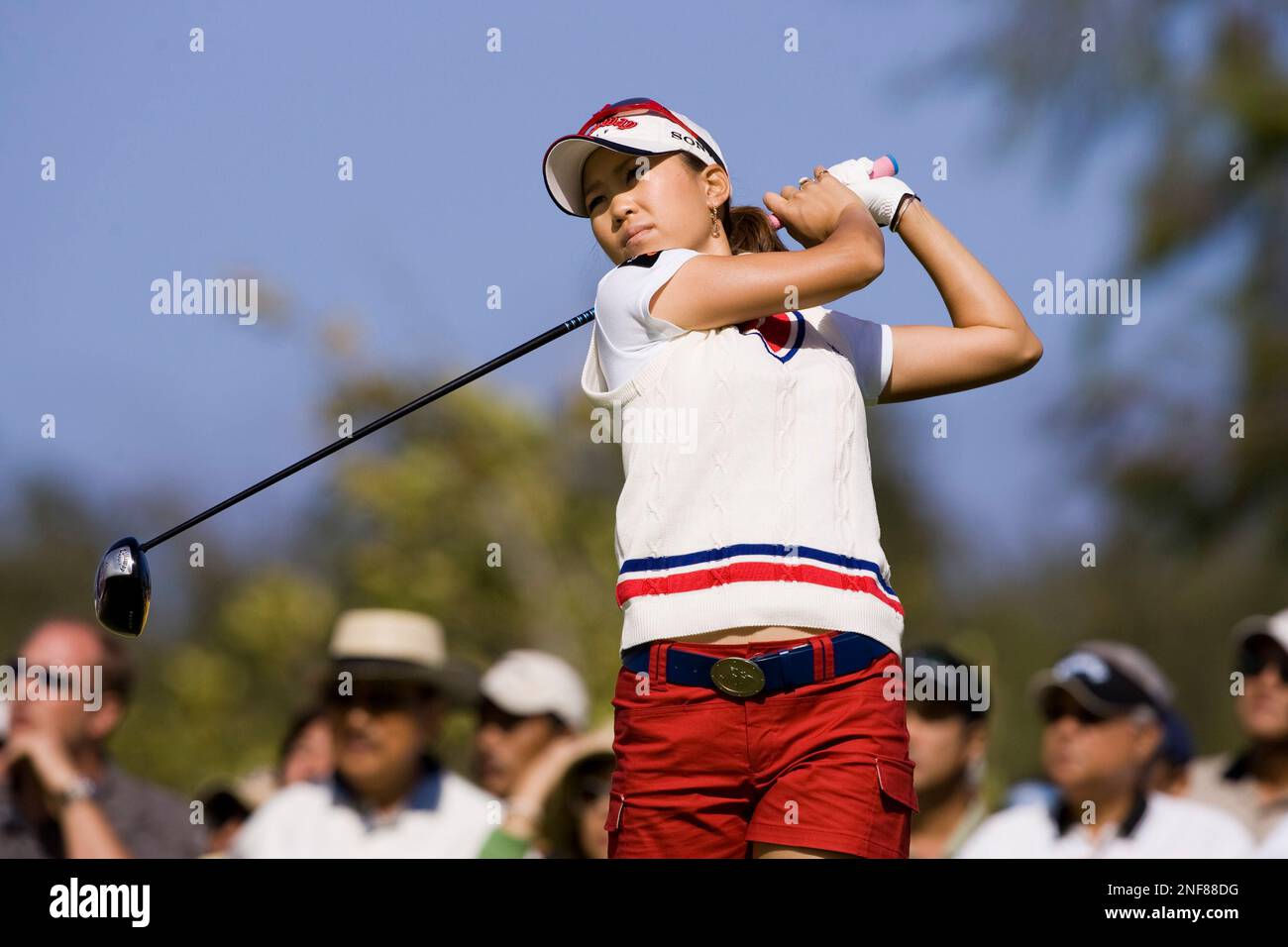 Momoko Ueda, of Japan, during the final round of the SBS Open golf ...