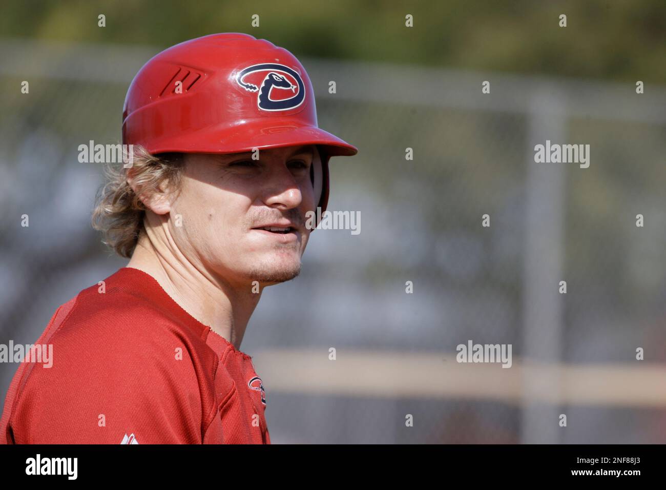 Arizona Diamondbacks' Eric Byrnes during workouts for pitchers and ...