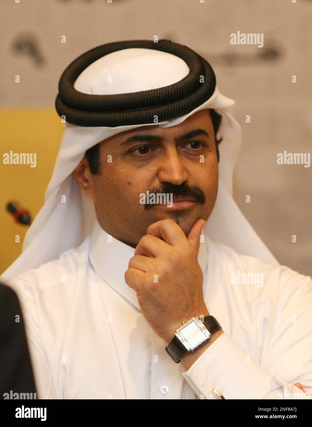 Qatari Minister of State and Industrial Affairs Mohamed Saleh al Sada ...
