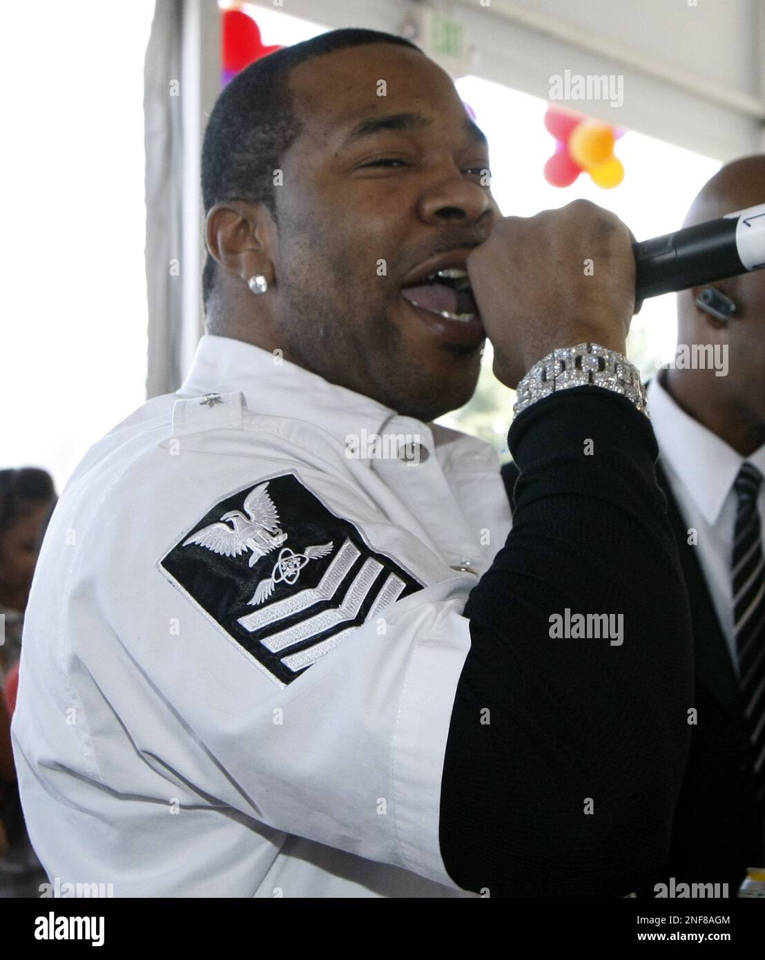 **Enterprise** Busta Rhymes performs during the K-Mart/Protege ...