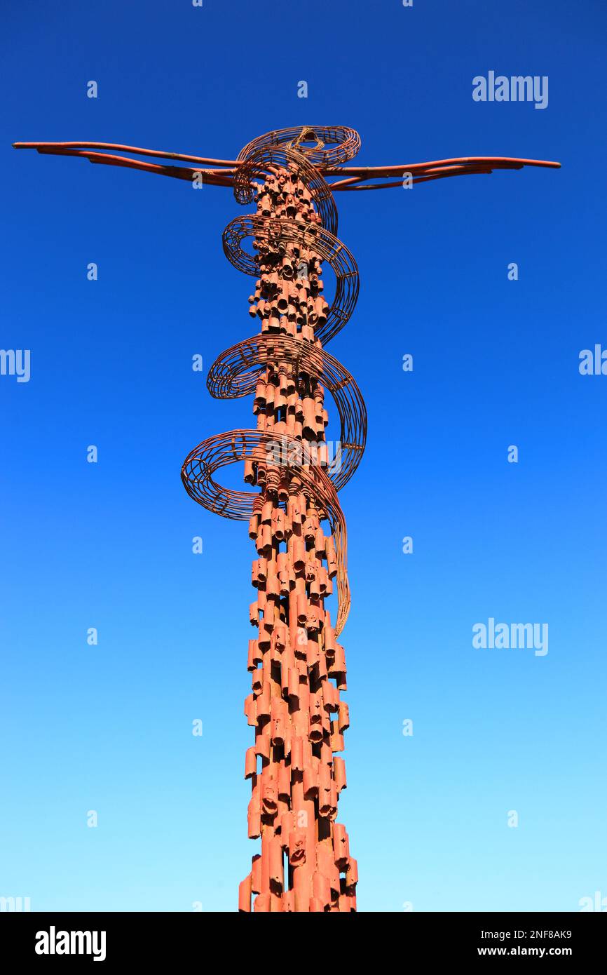 Kreuz, das von einer Messingschlange umschlungen wird, Berg Nebo, Mount ...