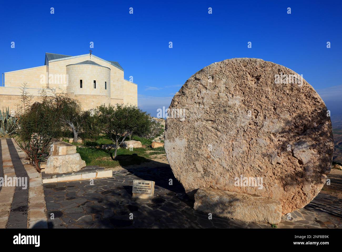 Mose-Memorialkirche auf dem Berg Nebo, byzantinisches Pilgerzentrum auf ...