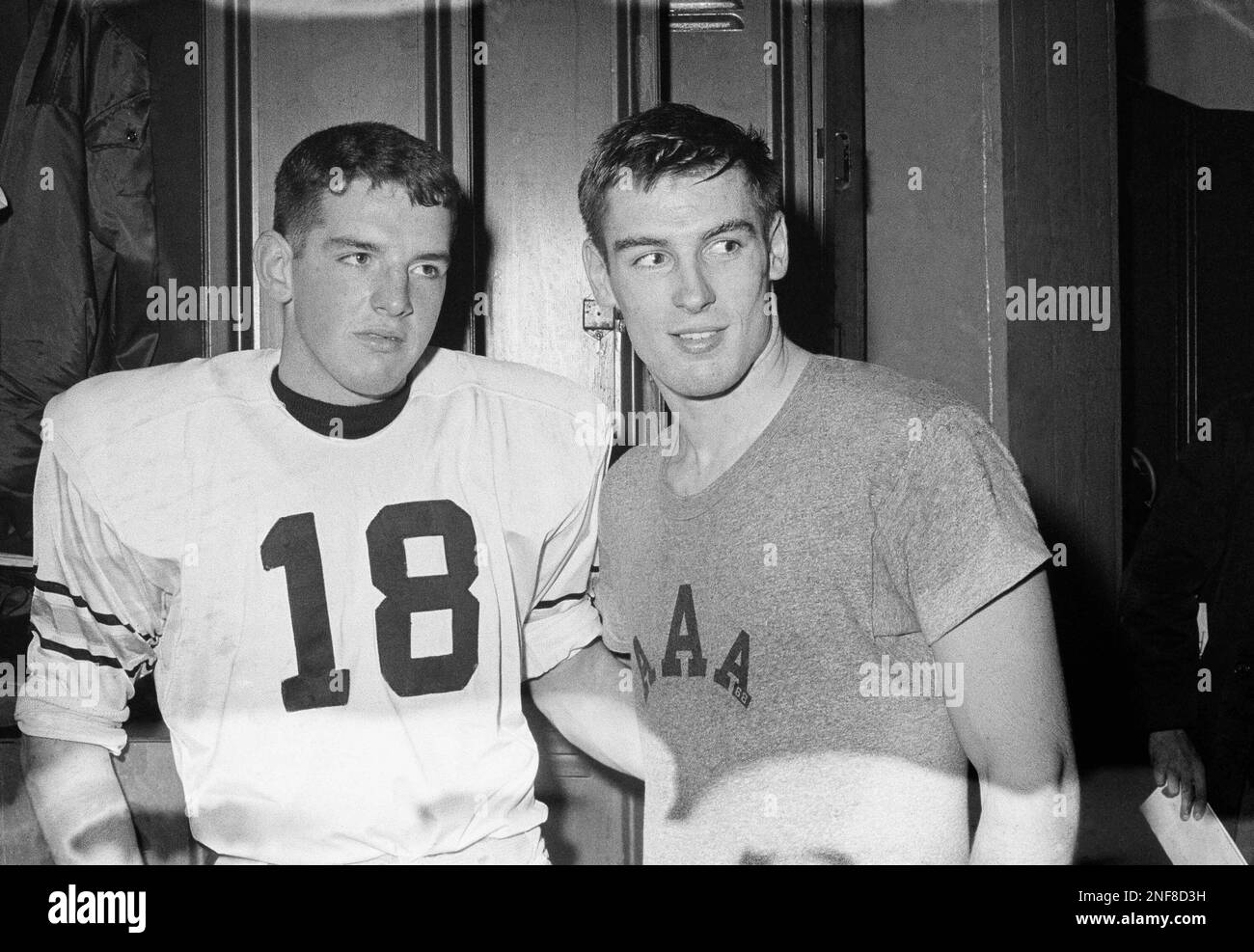 Army's quarterback Jim O'Toole, left, and fullback Charlie Jarvis, who ...