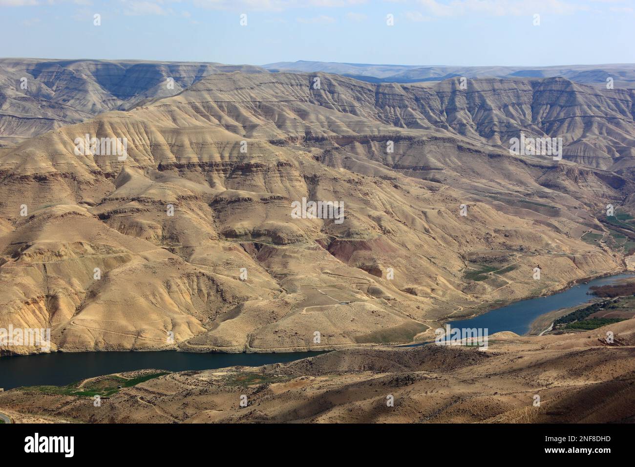 Mujib-Talsperre, Wadi-al-Mujib-Damm, im Wadi Mudschib, Jordanien ...