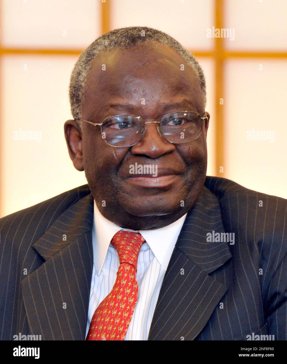 U.N. special envoy Ibrahim Gambari is seen during his talks with Japan ...