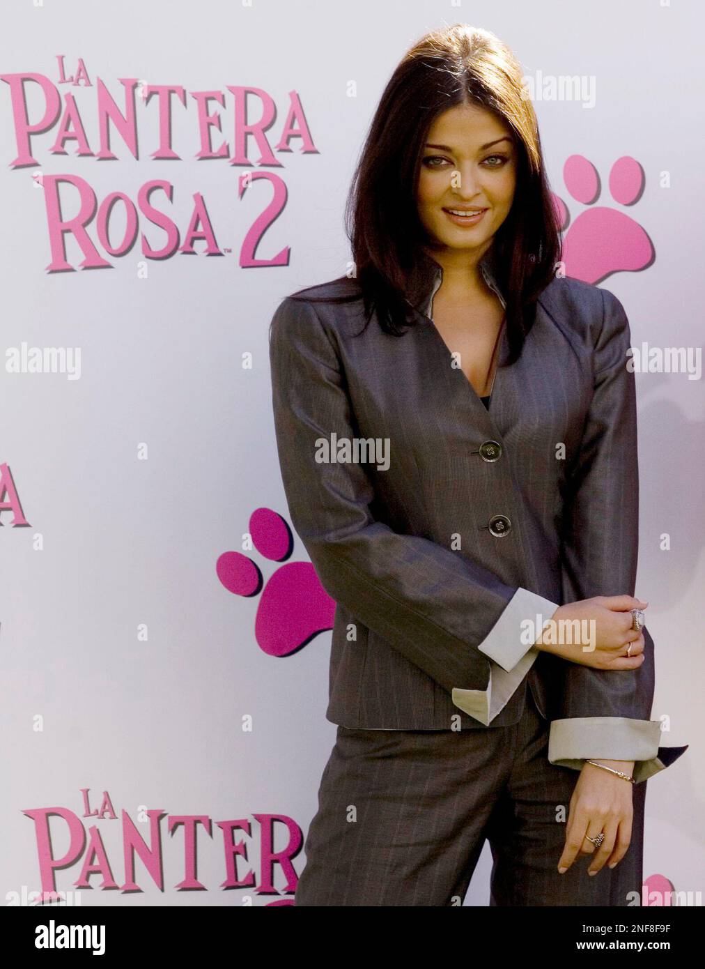 Indian actress Aishwarya Rai poses during a photo-call to promote the ...