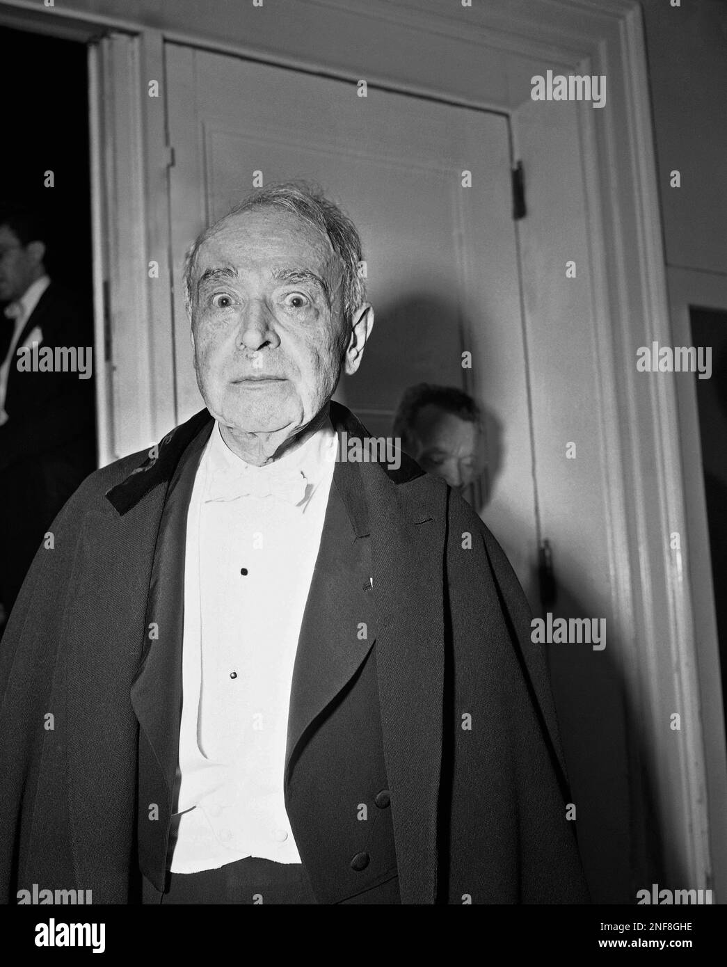 Serge Koussevitzky is pictured after completing his final concert with ...