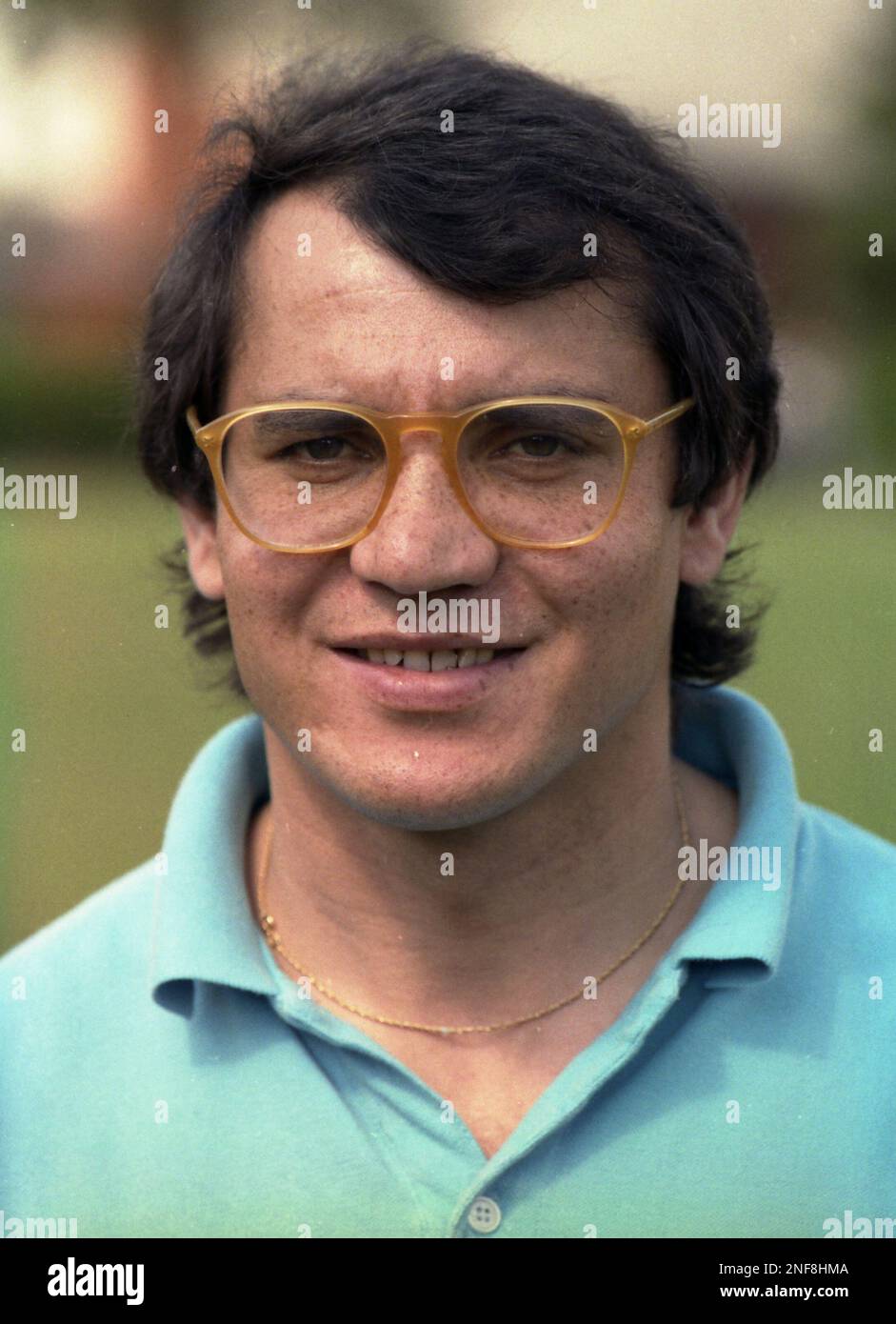 Portrait of Felix Magath, former West German soccer player and now ...