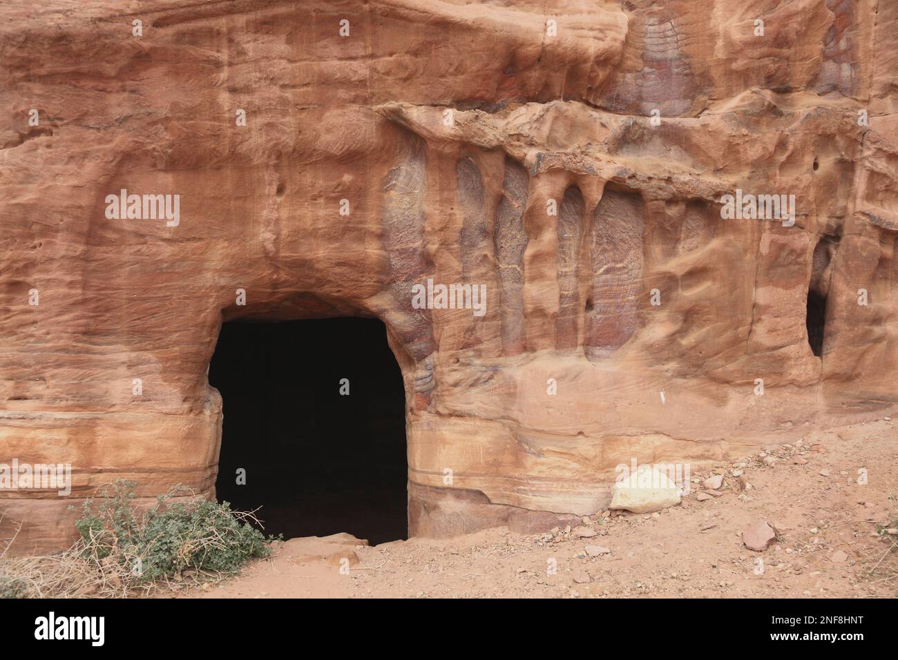 Urnengrab, verlassene Stadt Petra, al-Batra, Hauptstadt des Königreichs ...