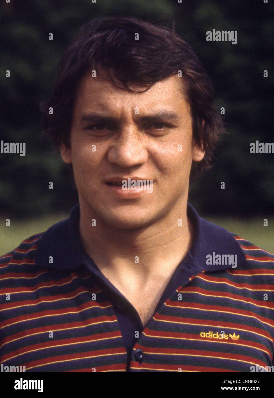 Portrait of Felix Magath, West German first league soccer player ...