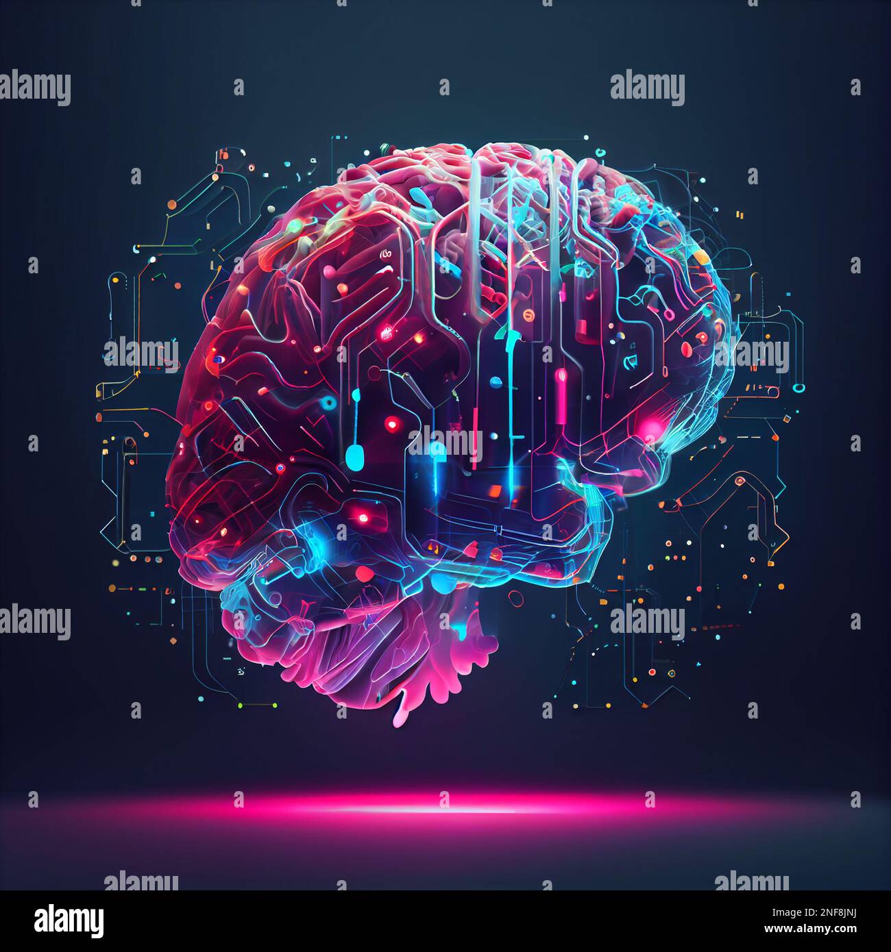 Abstract Brain Wallpaper