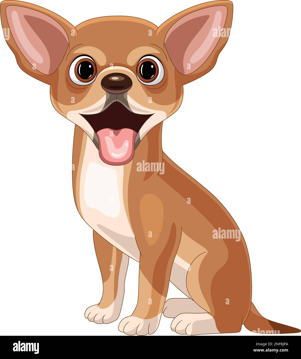 Chihuahua dog pet sitting Stock Vector Images - Alamy