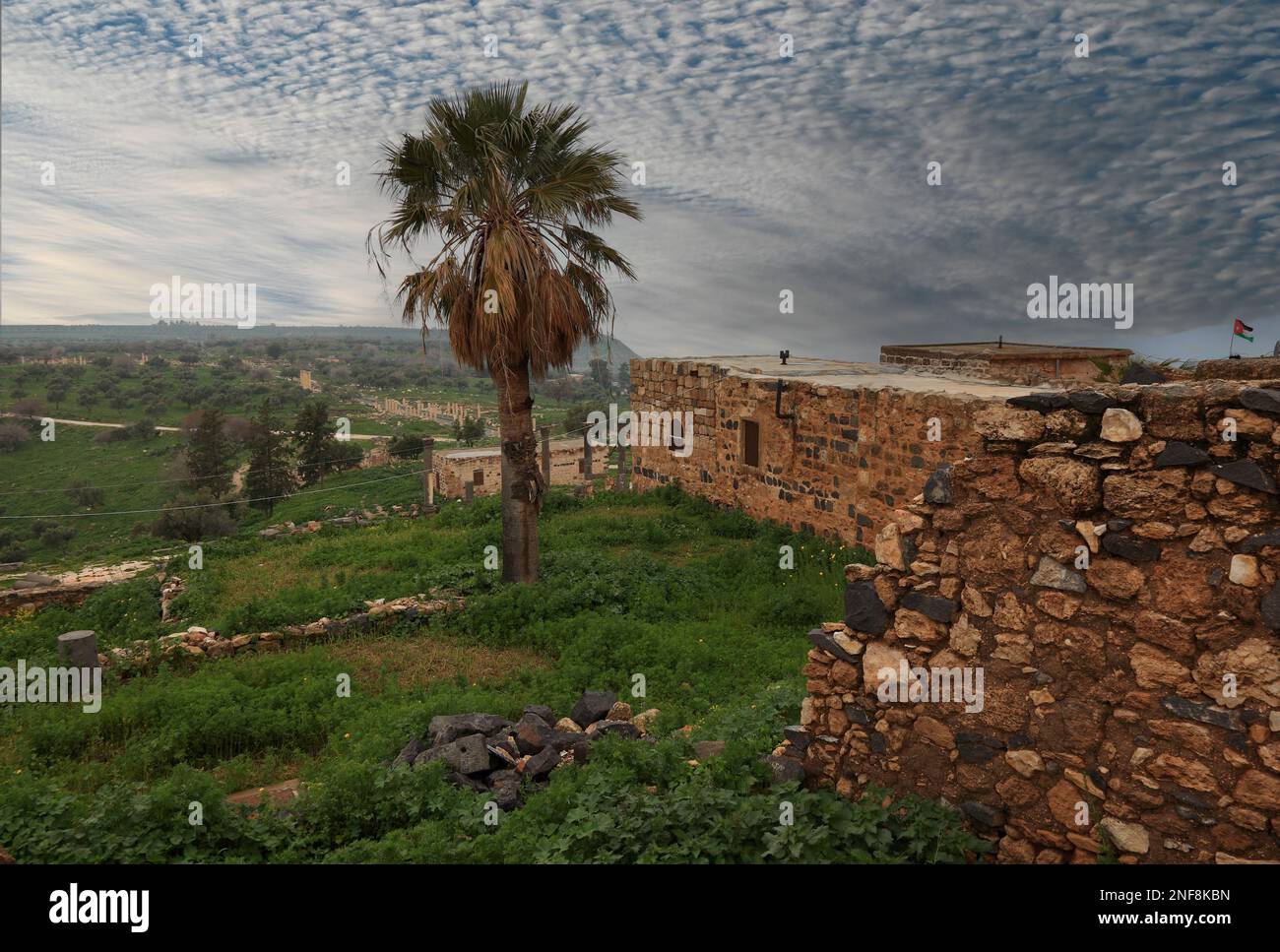 Gadara, eine griechisch-römische Stadt, heute Ruinenort nahe der ...