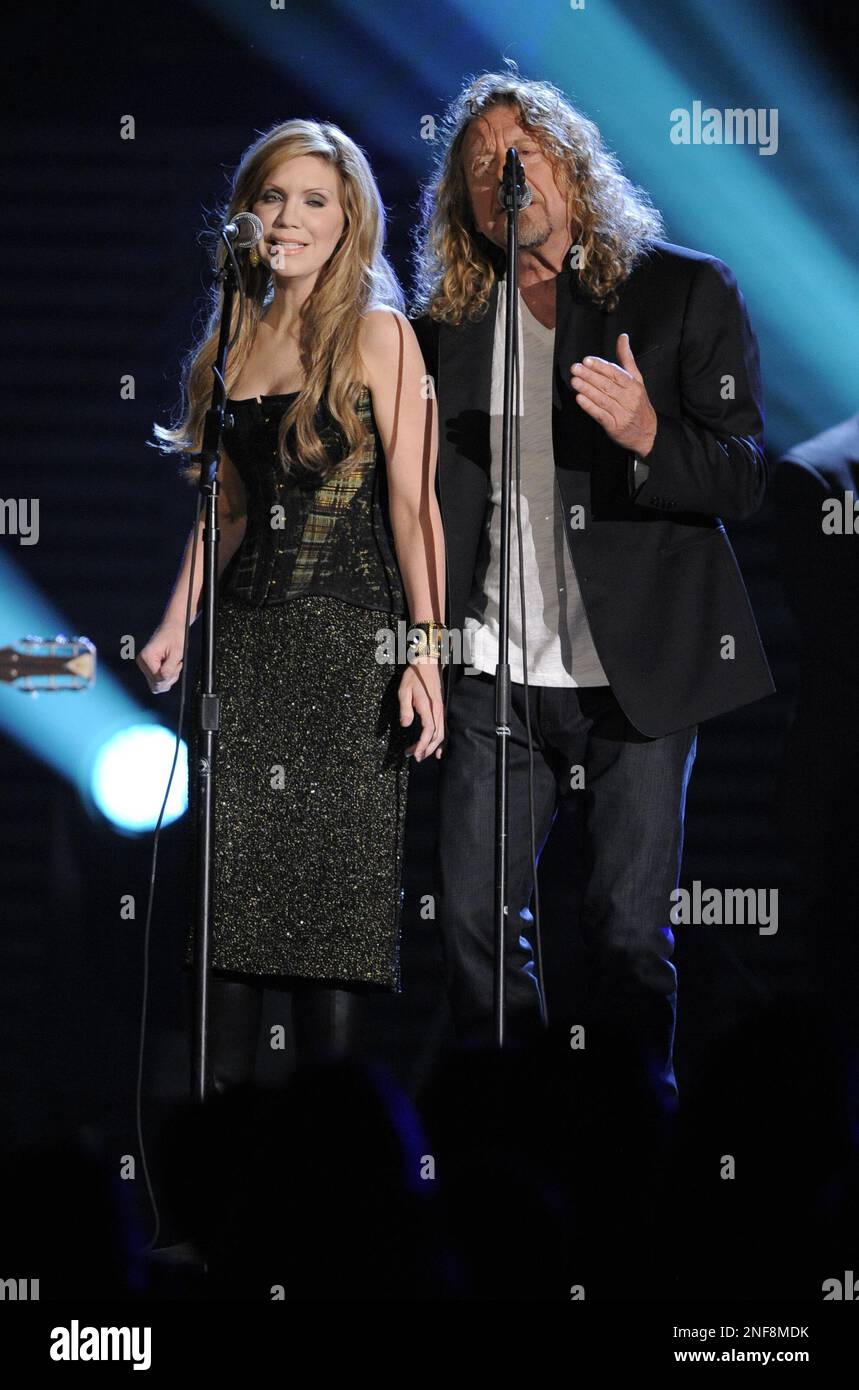 Alison Krauss, left, and Robert Plant perform at the 51st Annual Grammy ...