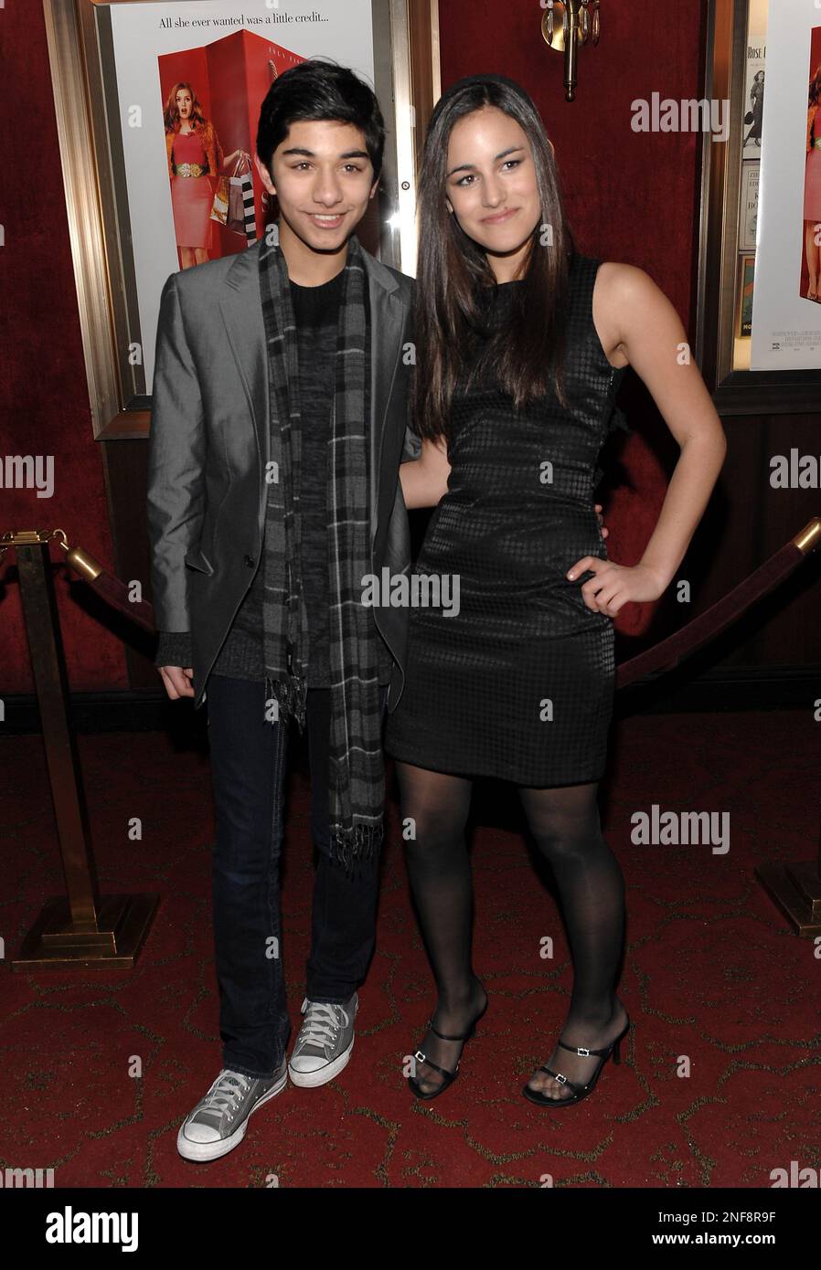 Actors Mark Indelicato and Hannah Ammon attend the world premiere of ...