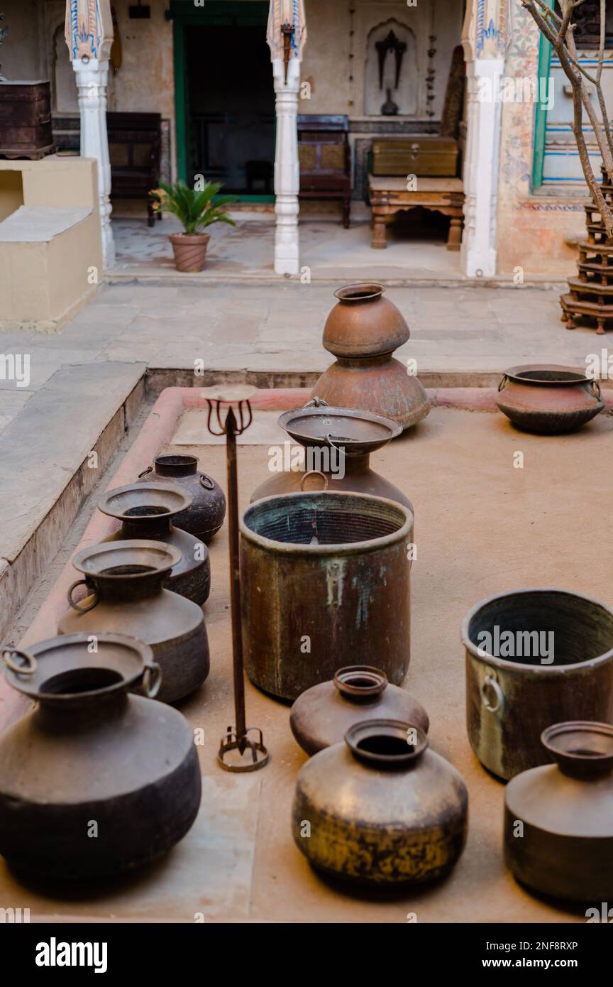 Historical india pots hi-res stock photography and images - Alamy