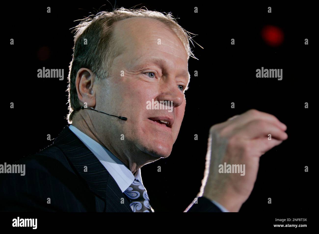 Cisco Systems CEO John Chambers gestures at the Consumer Electronics ...