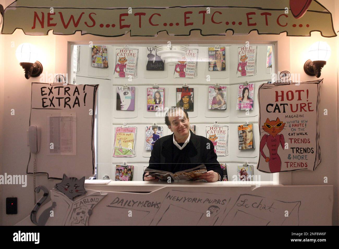 Richard Leeds poses for a portrait in the reception area of his company ...