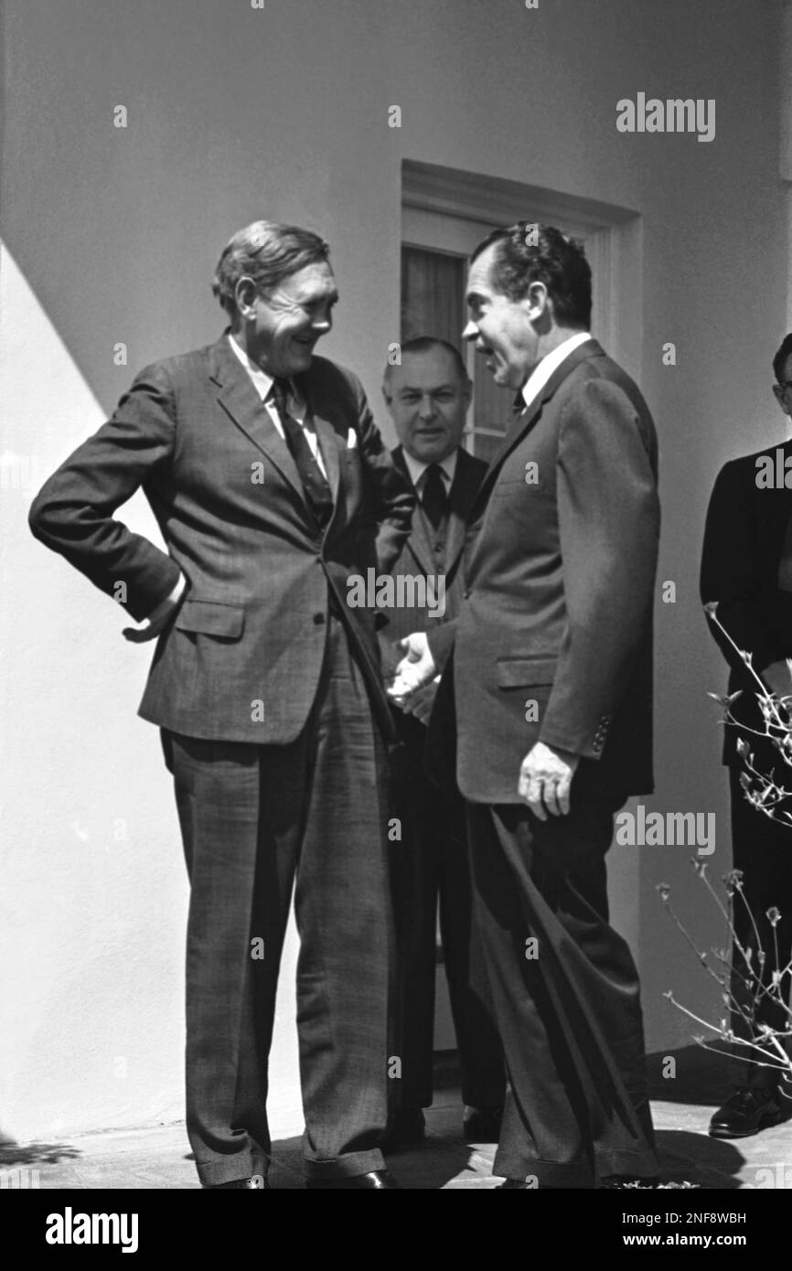 President Richard Nixon, right, and Prime Minister John Gorton of ...