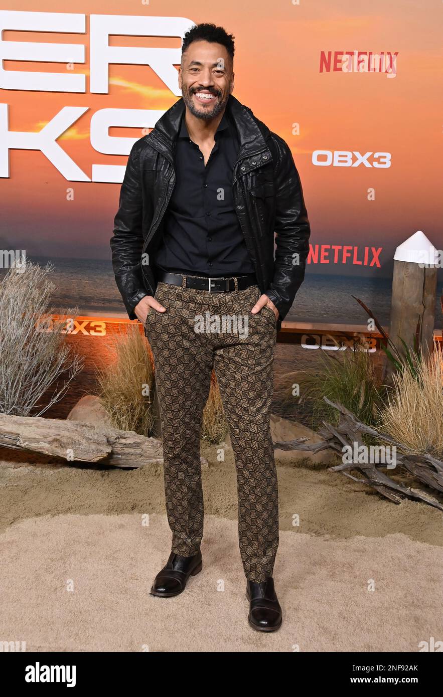 Los Angeles, US, February 16, 2023, Marland Burke arriving at Netflix’s ...