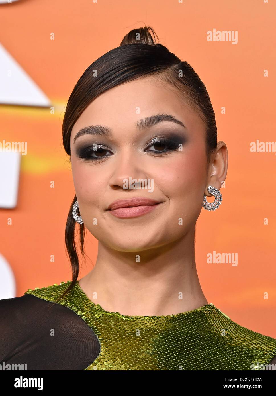 Los Angeles, US, February 16, 2023, Madison Bailey arriving at Netflix ...