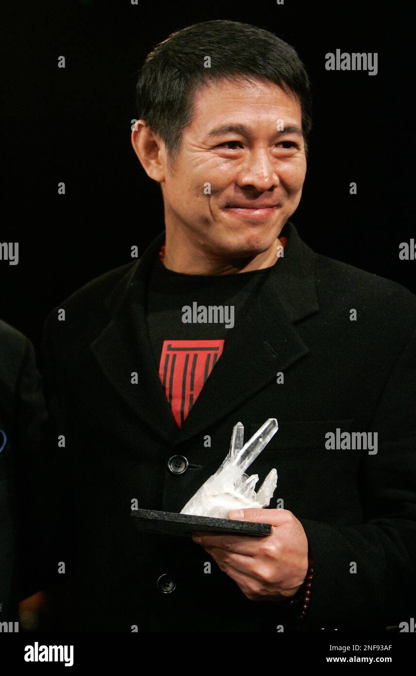 Chinese actor and founder of One Foundation, China, Jet Li, smiles ...