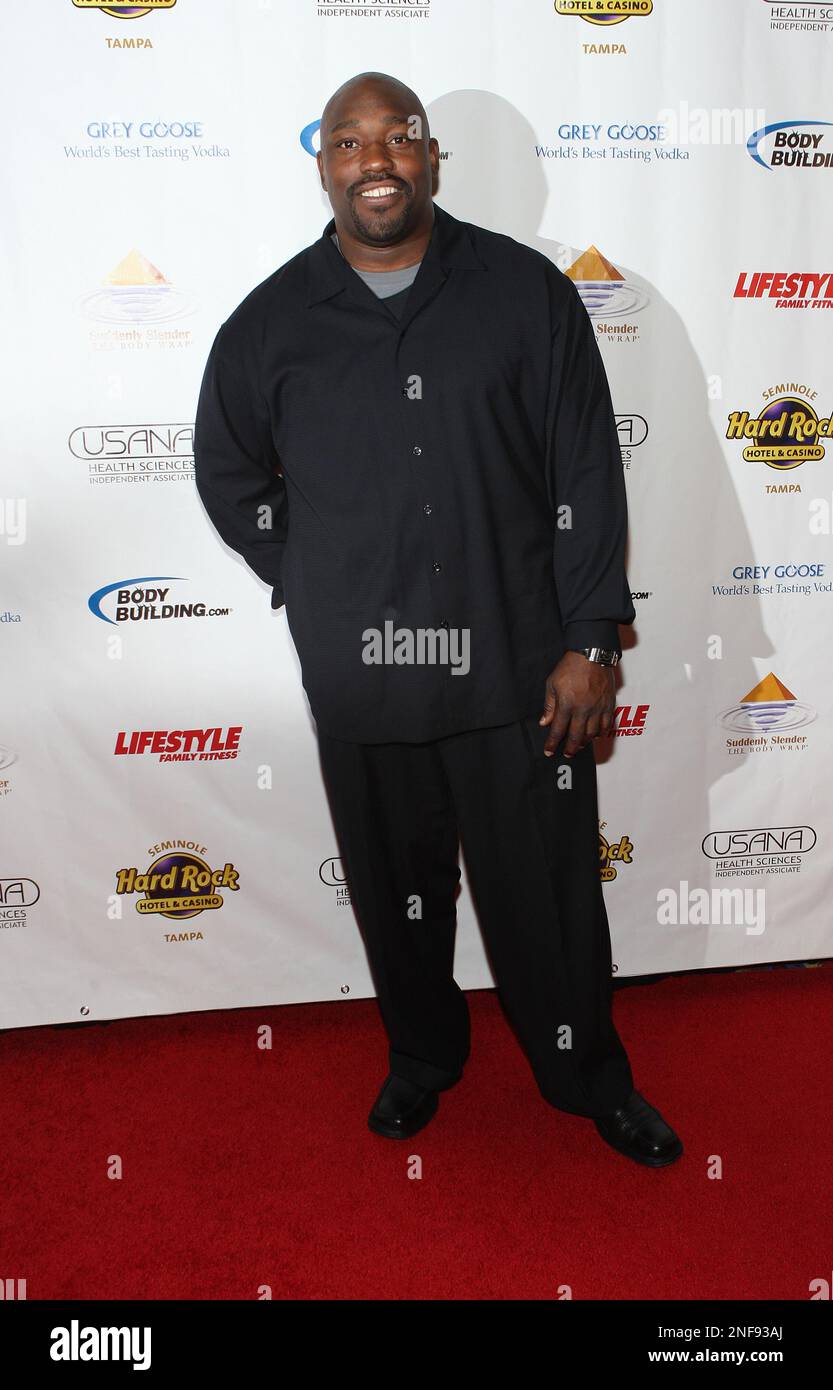 Athlete Warren Sapp attends the Seminole Hard Rock Revolution Party at ...