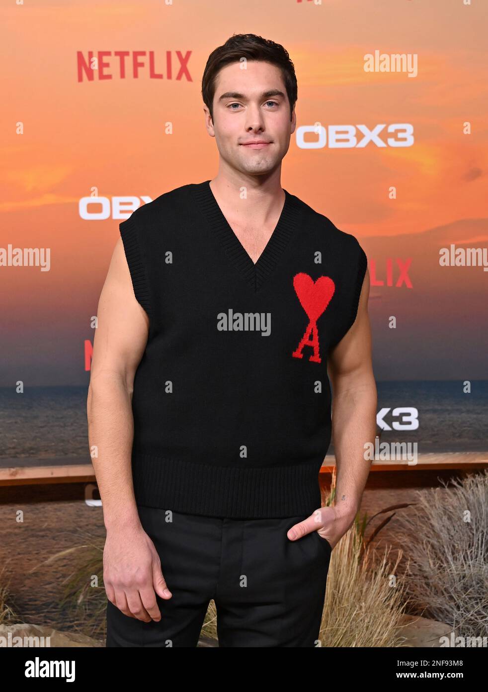 Los Angeles, US, February 16, 2023, Austin North arriving at Netflix’s ...