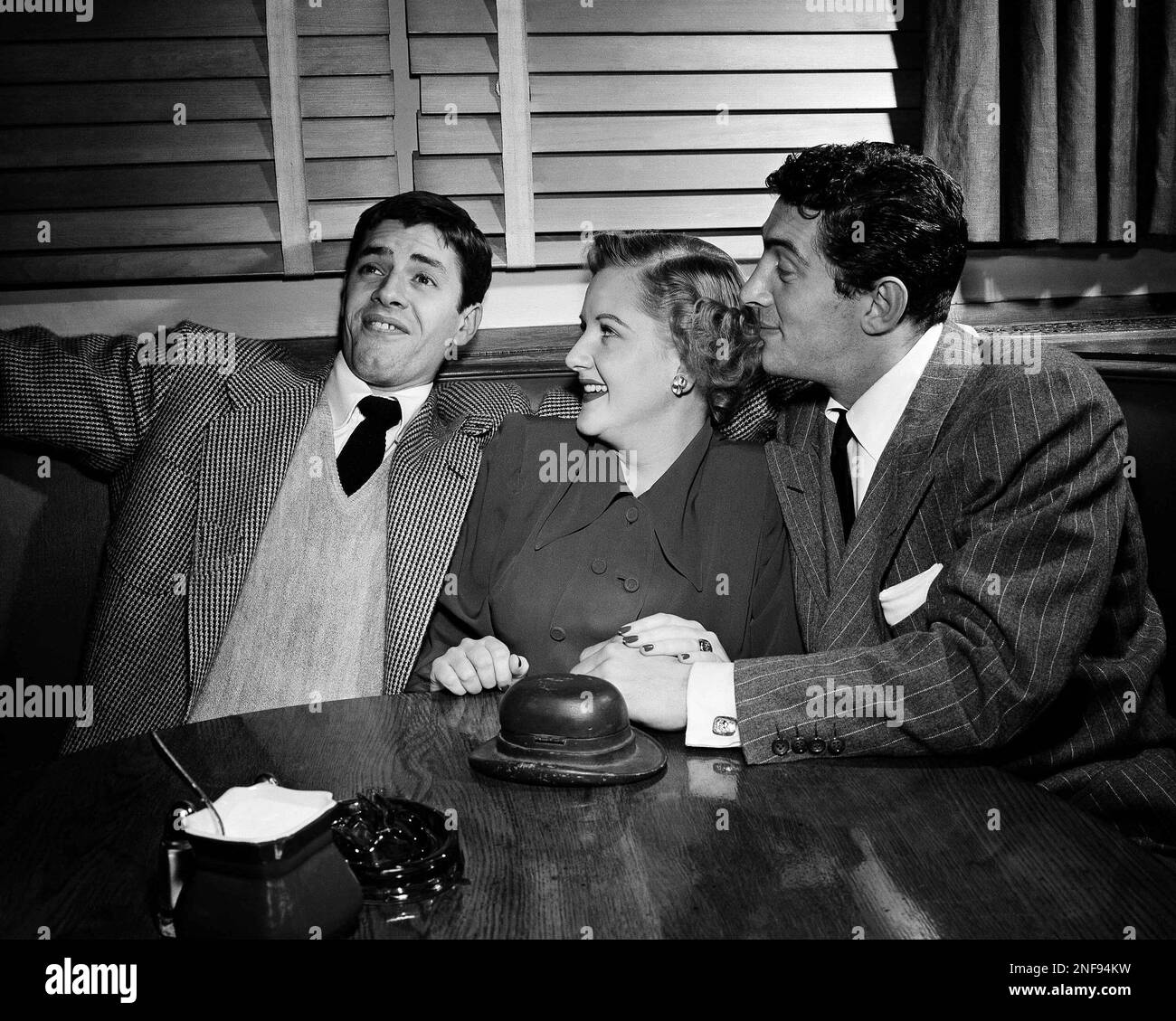Jerry Lewis, left, whips through his portion of the famous Lewis-Martin ...
