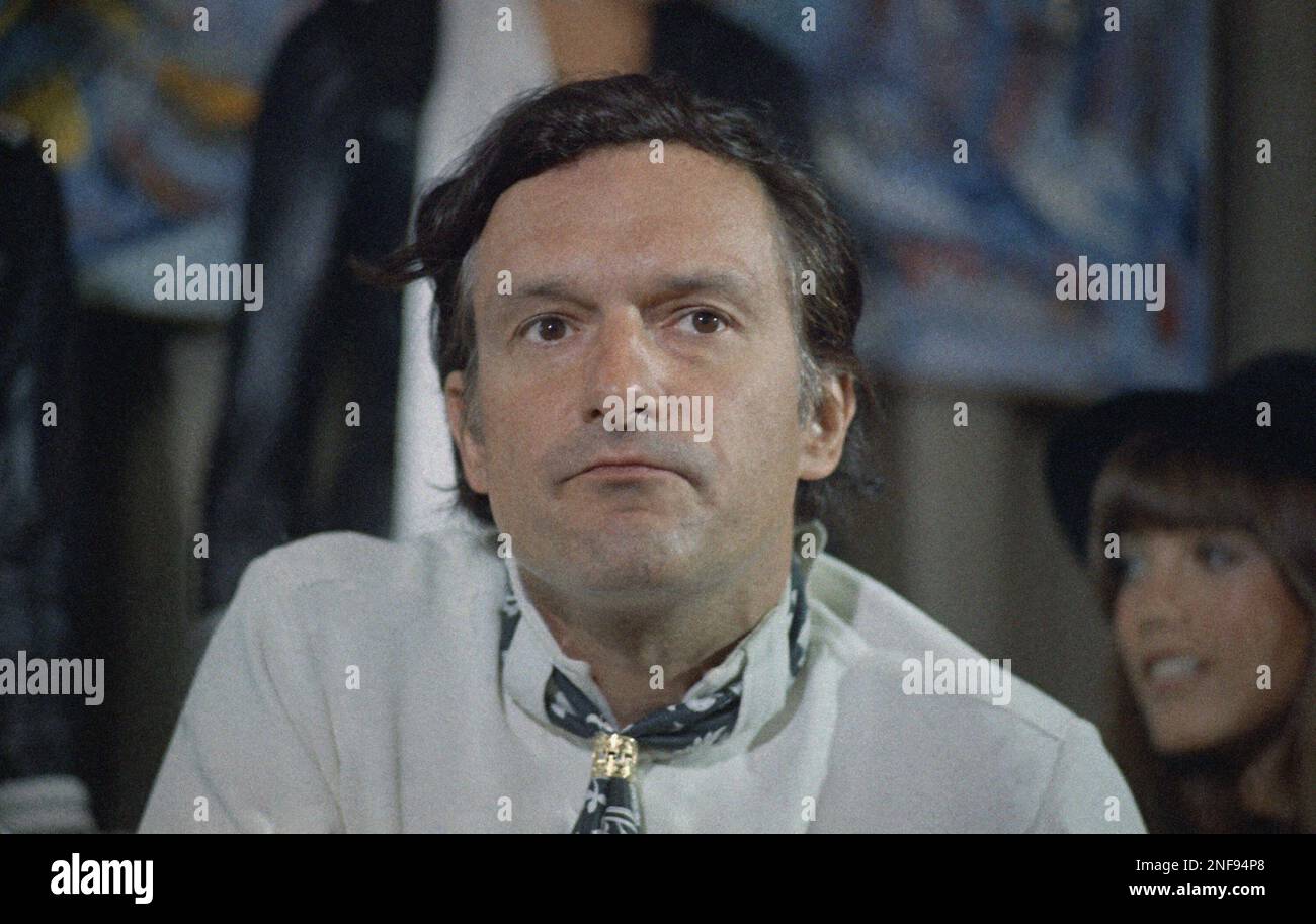 Hugh Hefner, publisher of Playboy magazine, is shown in 1970. (AP Photo ...
