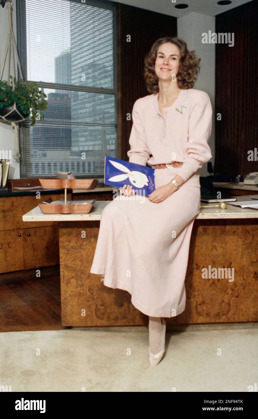 Christie Hefner, daughter of Playboy magazine founder Hugh Hefner ...