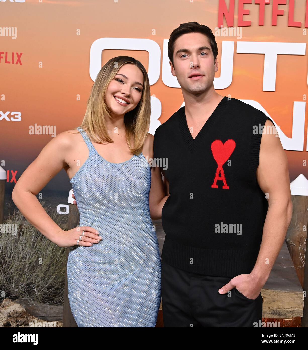 Los Angeles, US, February 16, 2023, Madelyn Cline and Austin North ...