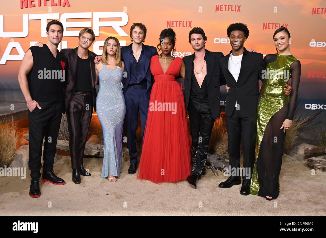 Los Angeles, US, February 16, 2023, Austin North, Rudy Pankow, Madelyn ...