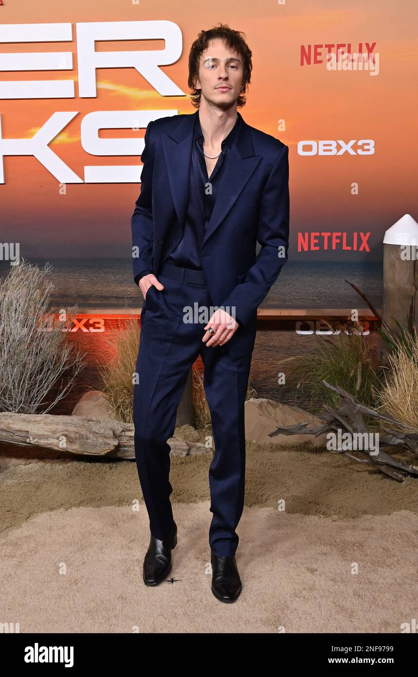 Los Angeles, US, February 16, 2023, Drew Starkey arriving at Netflix’s ...