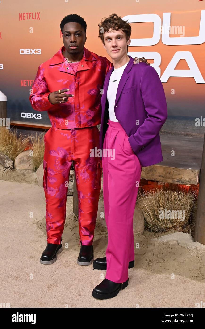 Los Angeles, US, February 16, 2023, Deion Smith and Hunter Doohan ...