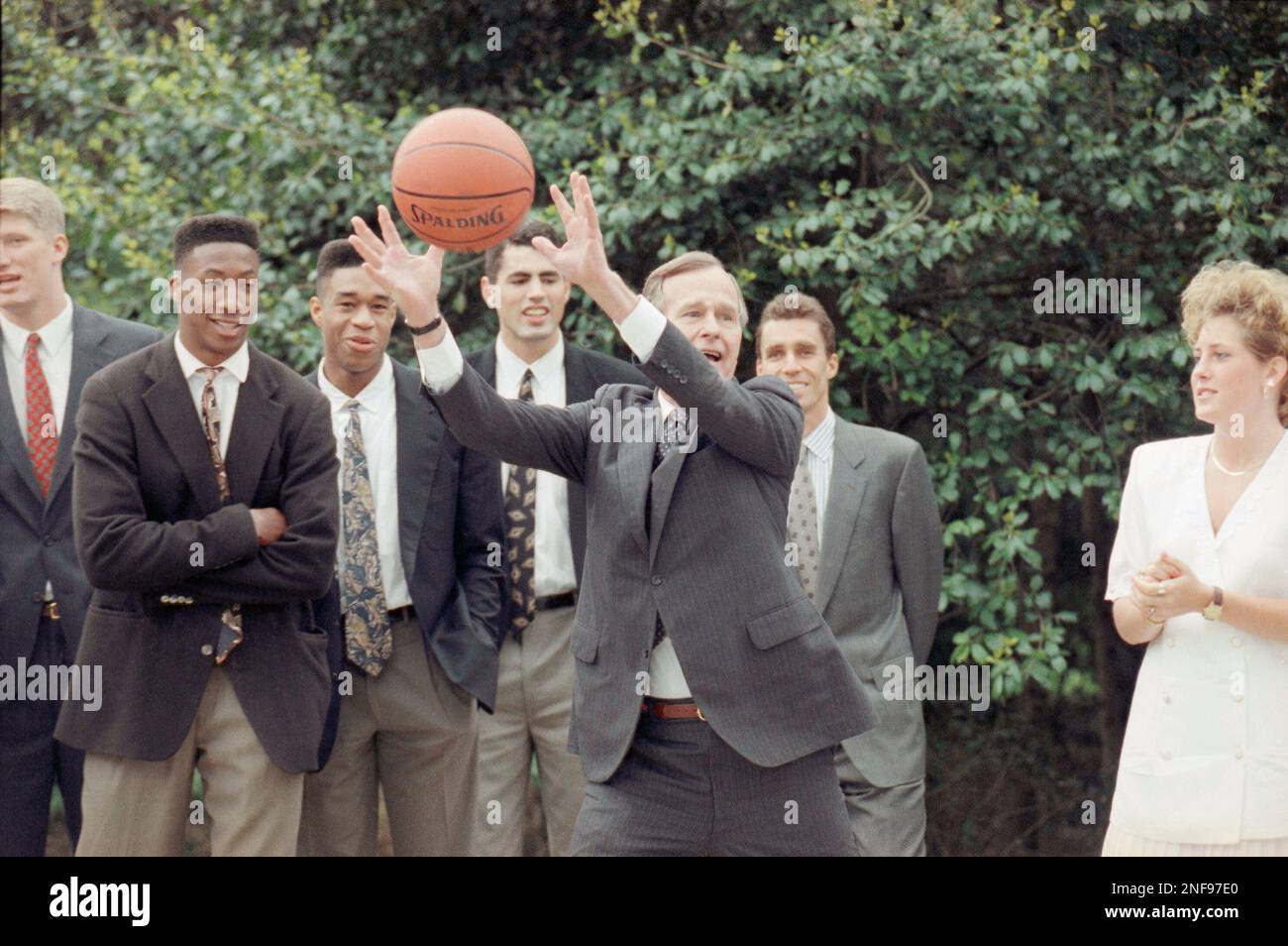 The Duke Blue Devils, National Basketball Champions, were honored by U ...