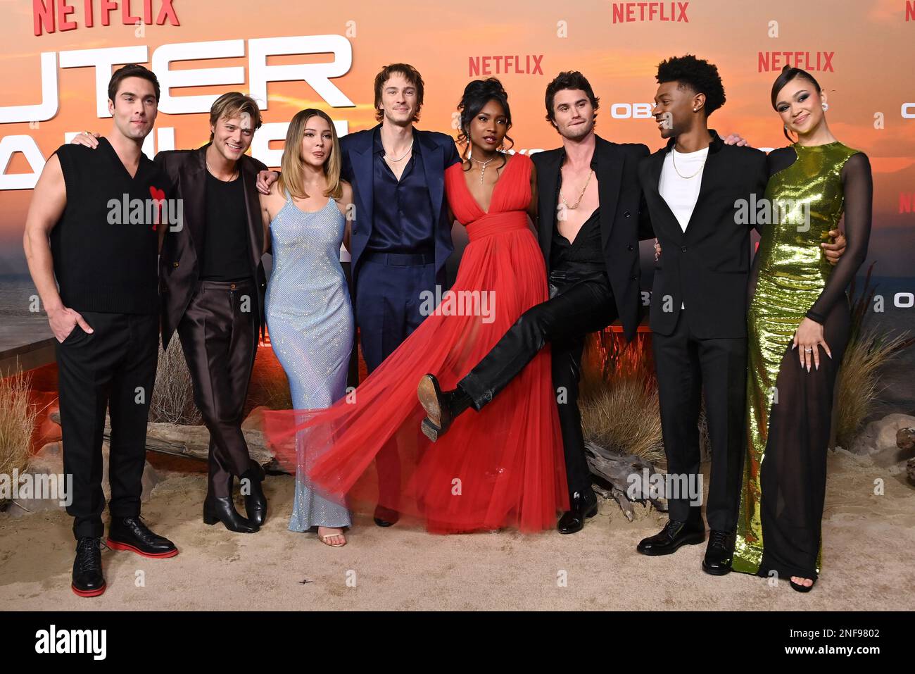 Los Angeles, US, February 16, 2023, Austin North, Rudy Pankow, Madelyn ...