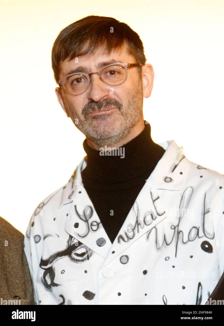 French fashion designer Franck Sorbier poses before the presentation of ...