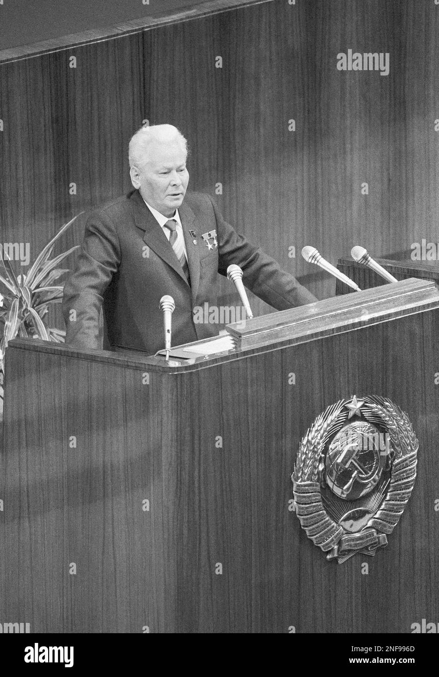 Soviet leader Konstantin U. Chernenko said during a nationally ...